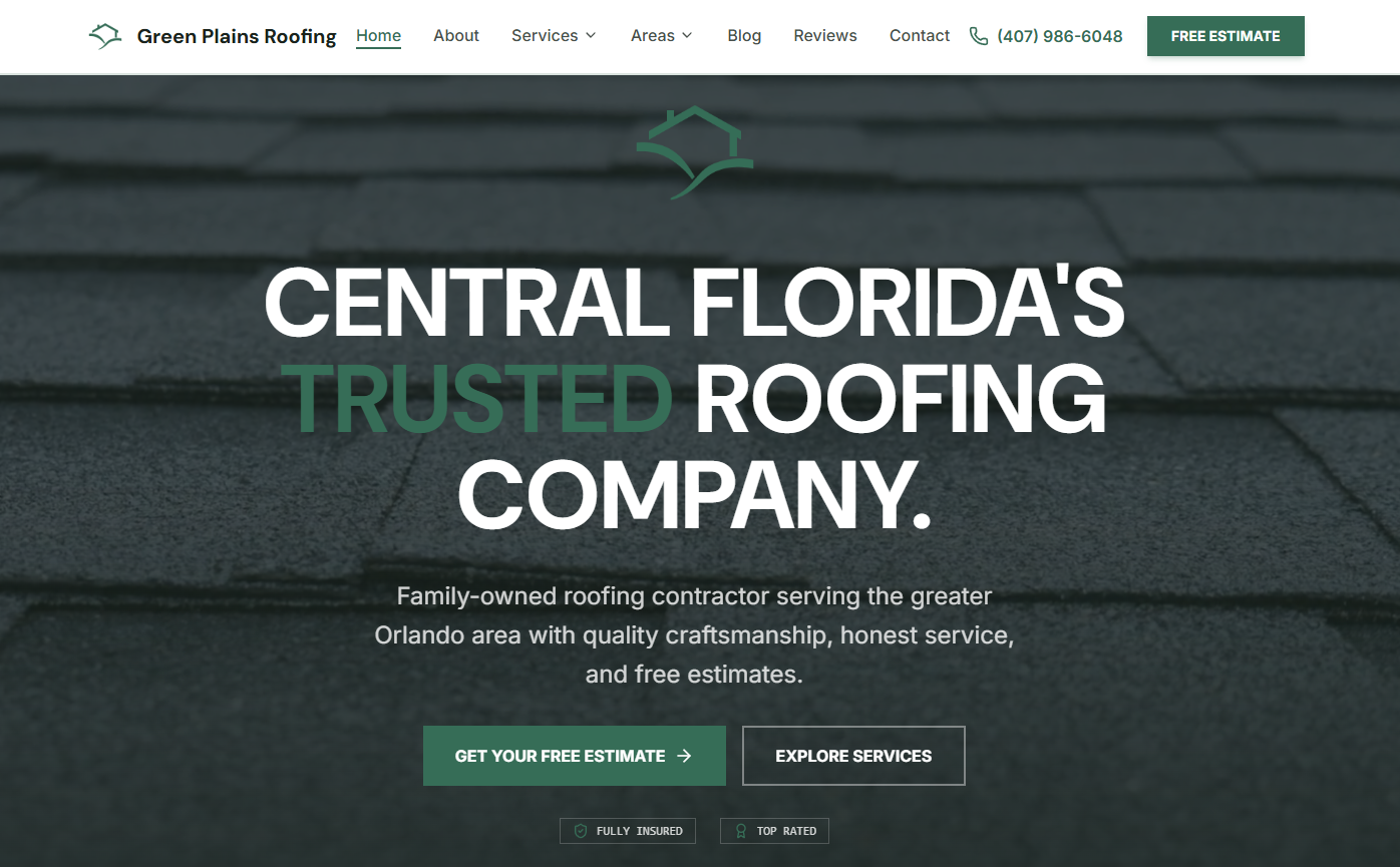 Roofing Contractor Orlando FL | Green Plains Roofing